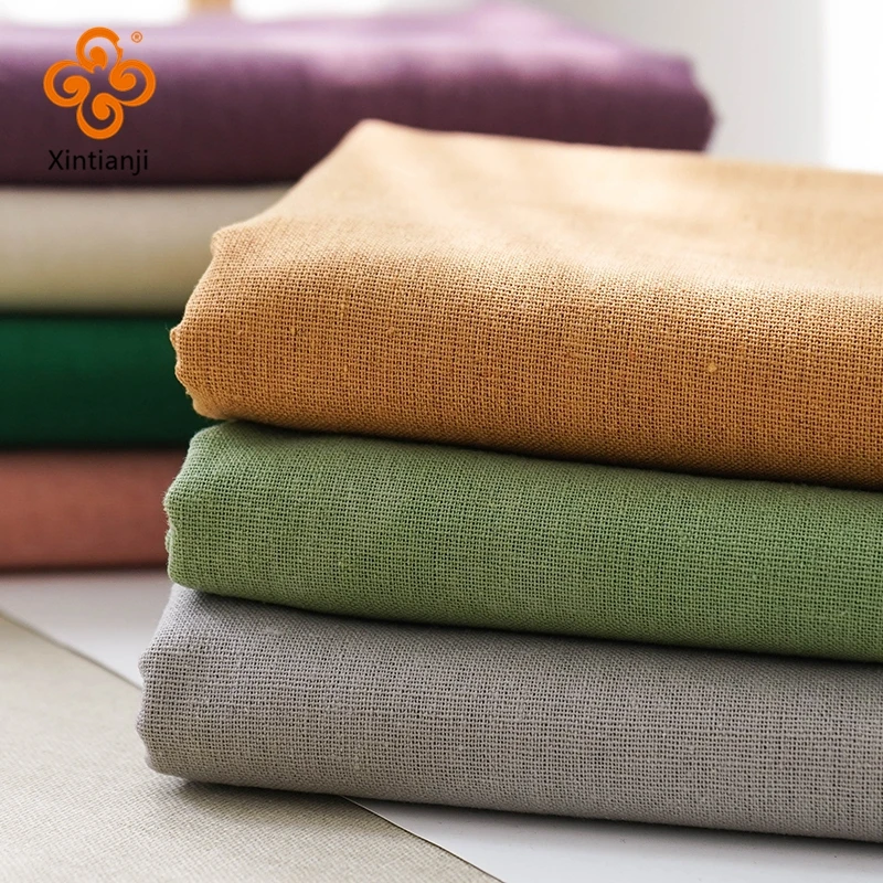 Cotton-Linen-Fabric-Solid-Color-Patchwork-Seam-Material-Beginner ...