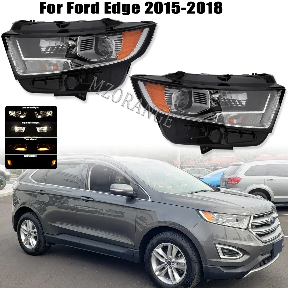 Halogen headlight For Ford Edge 2015-2018 SE/SEL/TITANIUM US Edition ...