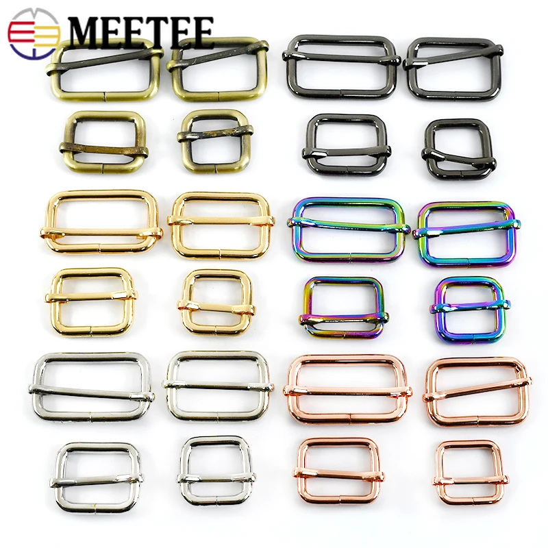5Pcs-Metal-Slides-Loops-Tri-glides-Roller-Pin-Buckles-Handbag-Strap ...