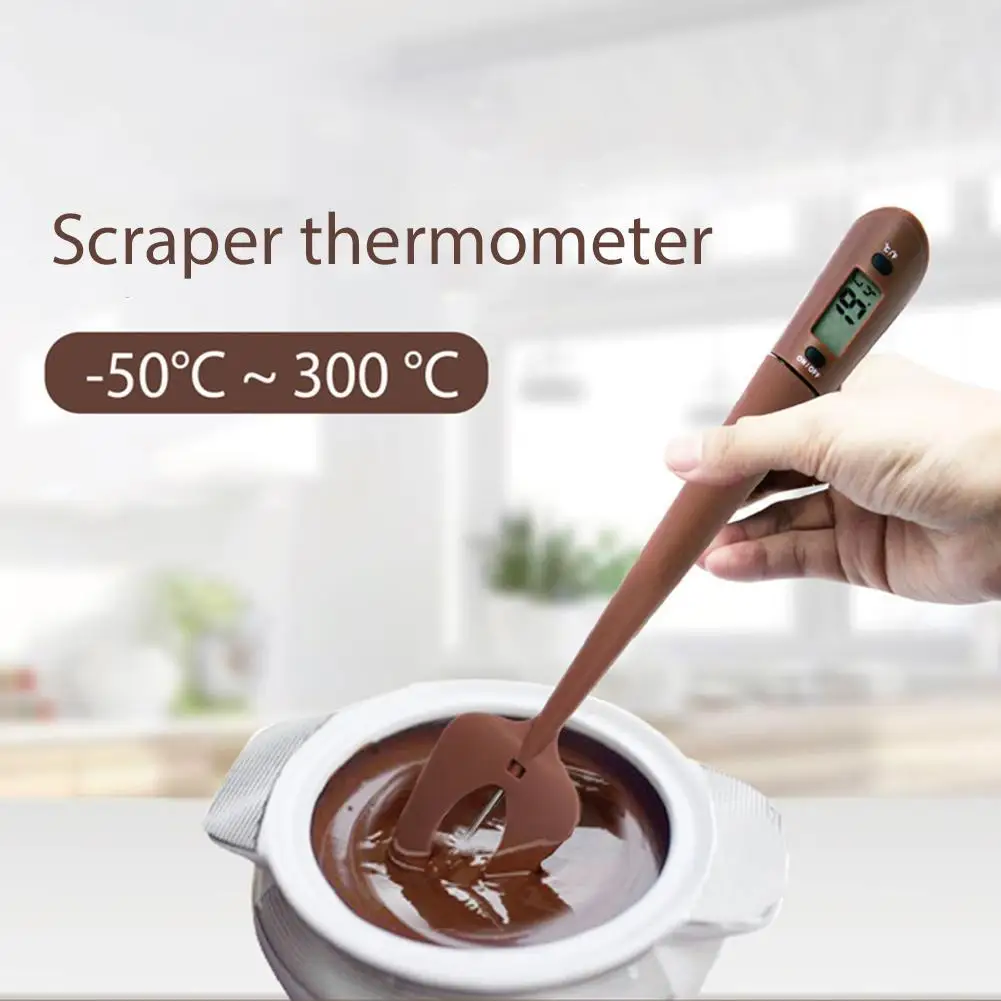 Digital-Cooking-Thermometer-Silicone-Scraper-Spatula-Cooking-Food ...