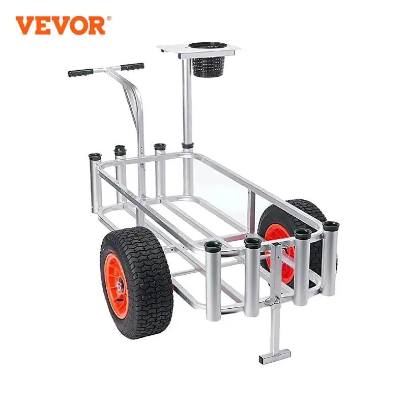 VEVOR-Aluminum-Beach-Fishing-Cart-500-lbs-Capacity-Fish-and-Marine ...