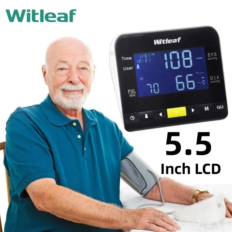 Witleof Digital LCD Arm Tensiometers Blood Pressure Monitor Heart rate ...