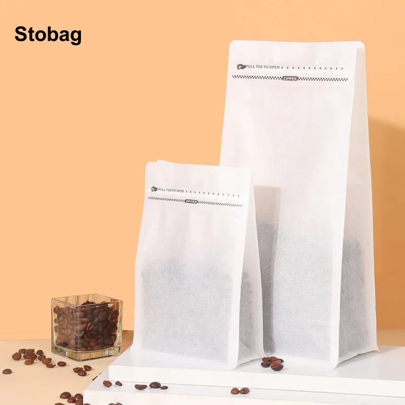 StoBag-50pcs-White-Cotton-Paper-Coffee-Beans-Packaging-Bag-with-Valve-Sealed-for-Powder-Nuts ...