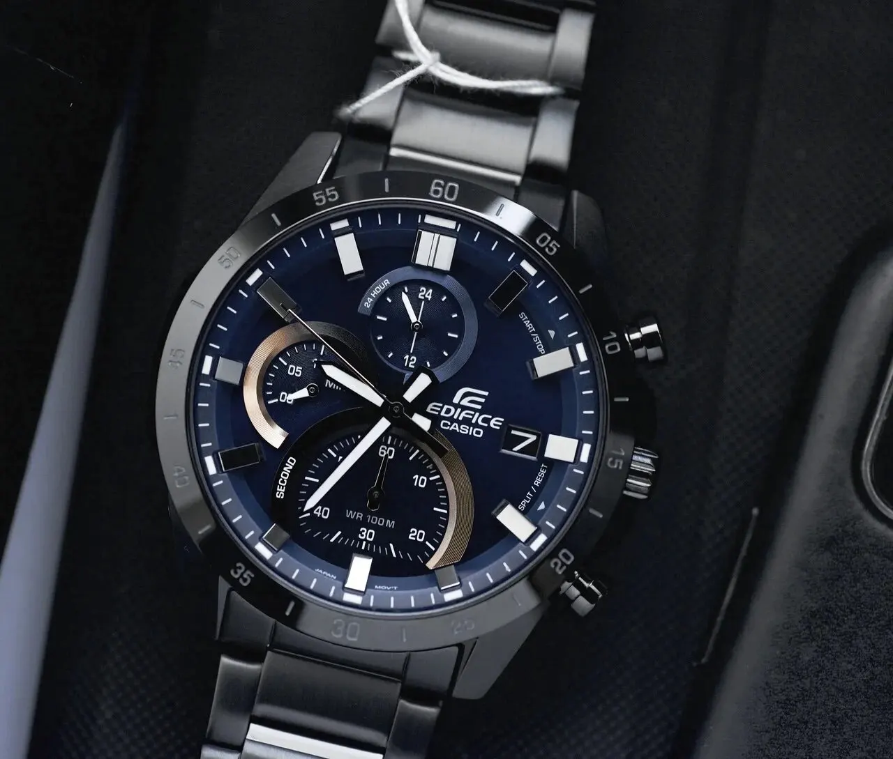 Casio Edifice EQB1000D-1A Is A Super-slim Solar Chronograph