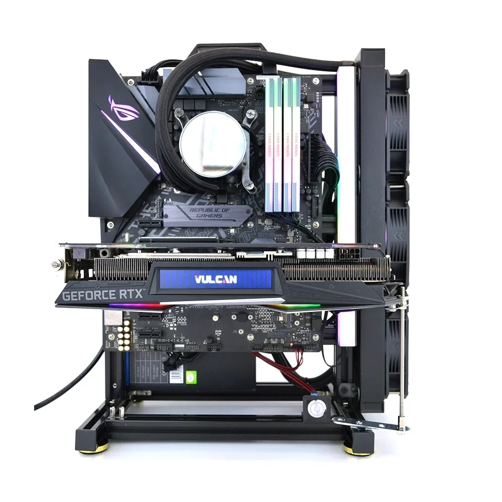 MOD-Gamer-Cabinet-360-Water-Cooler-Open-Computer-Case-Frame-DIY ...