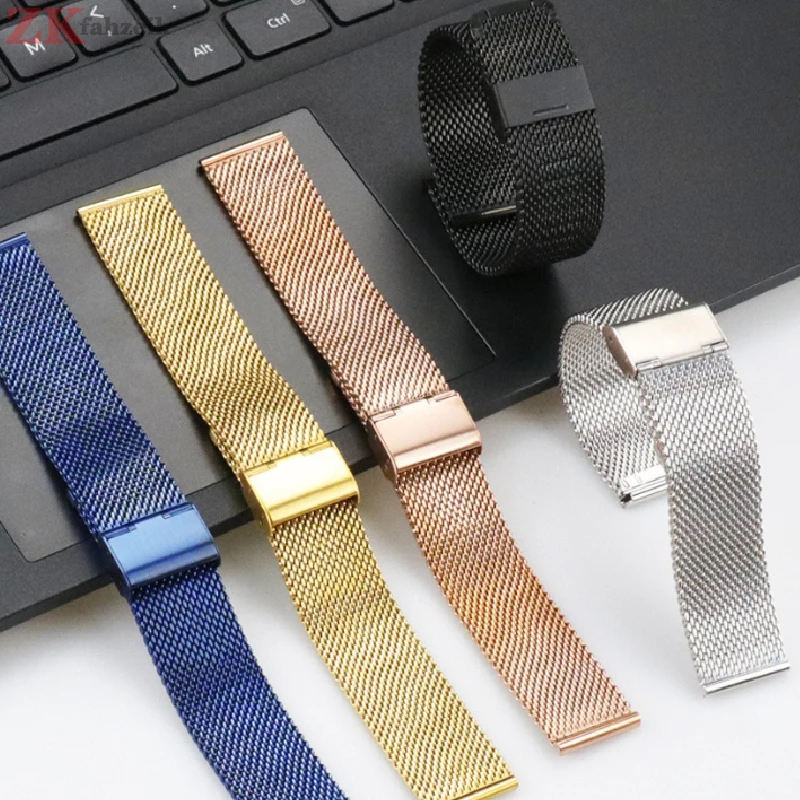 1-0-Mesh-Milanese-Strap-for-Omega-Milanese-Bracelet-for-Casio-Stainless ...