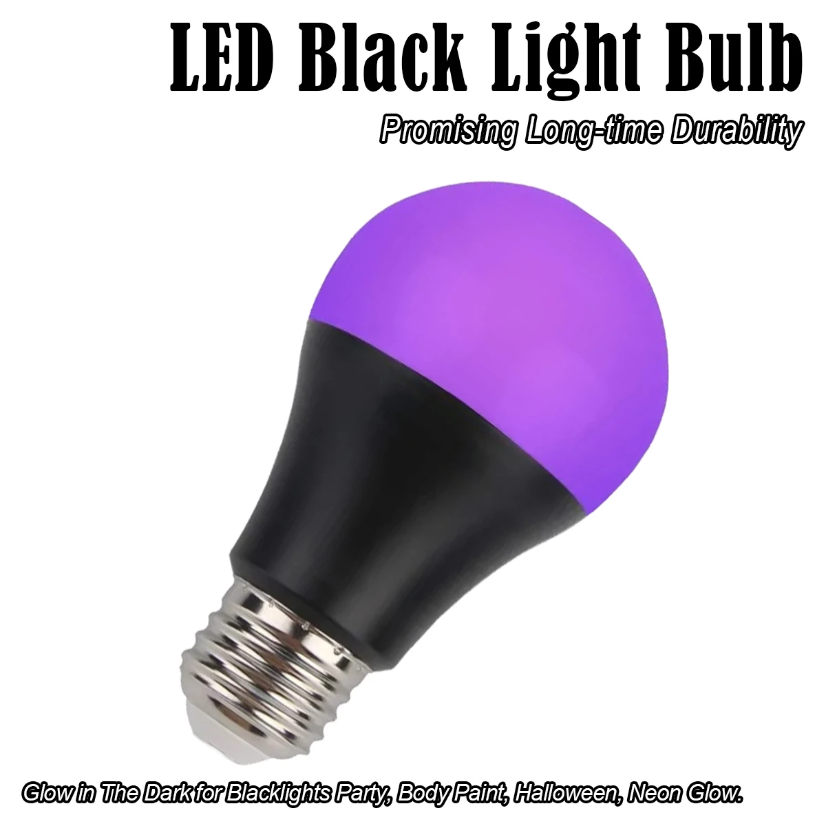 A19 Black Light Led Bulb 9W Globe Lamp Atmosphere 395NM Home Lampe ...