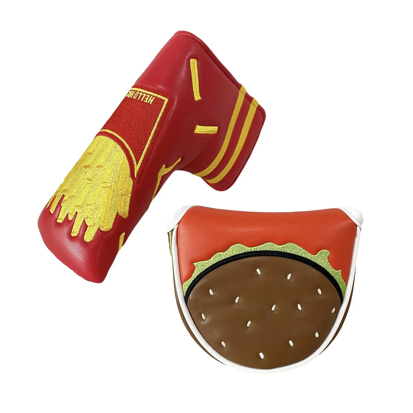 Durable Golf Club Headcover Socks Golf Mallet Putter Head Cover Golfers ...