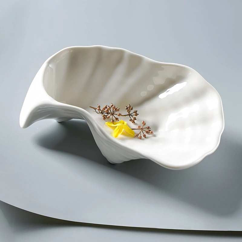 Ceramic-Shell-Type-Molecular-Cuisine-Western-Tableware-Artistic ...