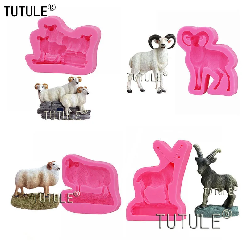 Highly-Detailed-Little-Sheep-Shape-Mold-Soft-Candy-Chocolate-Mold-Cake ...