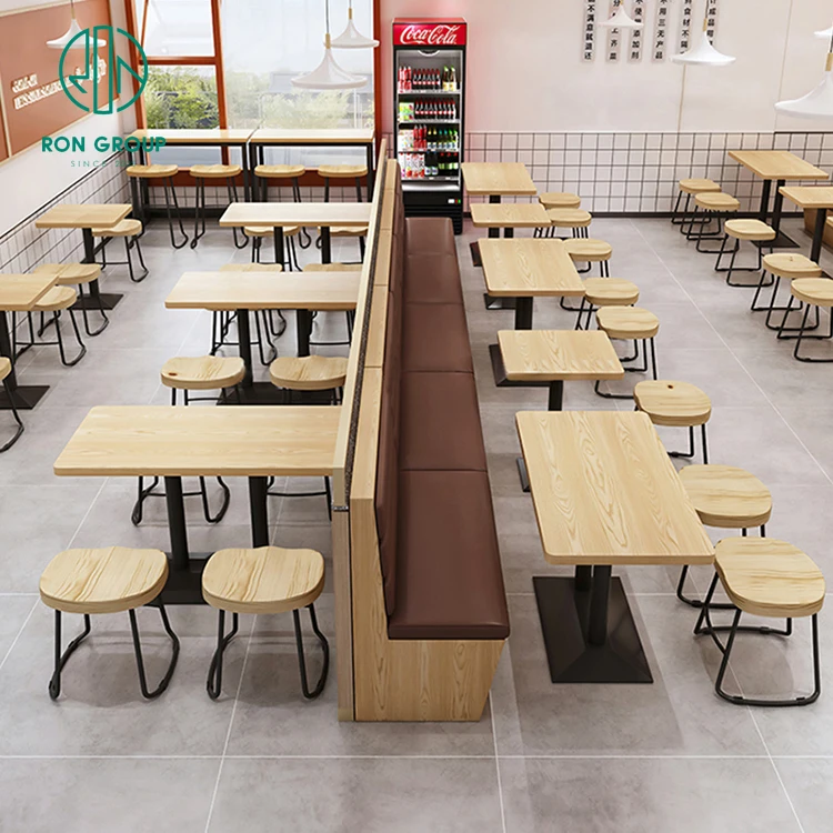 Mcdonald Pizza Custom square Coffee Shop Wood Commercial Cafe ...