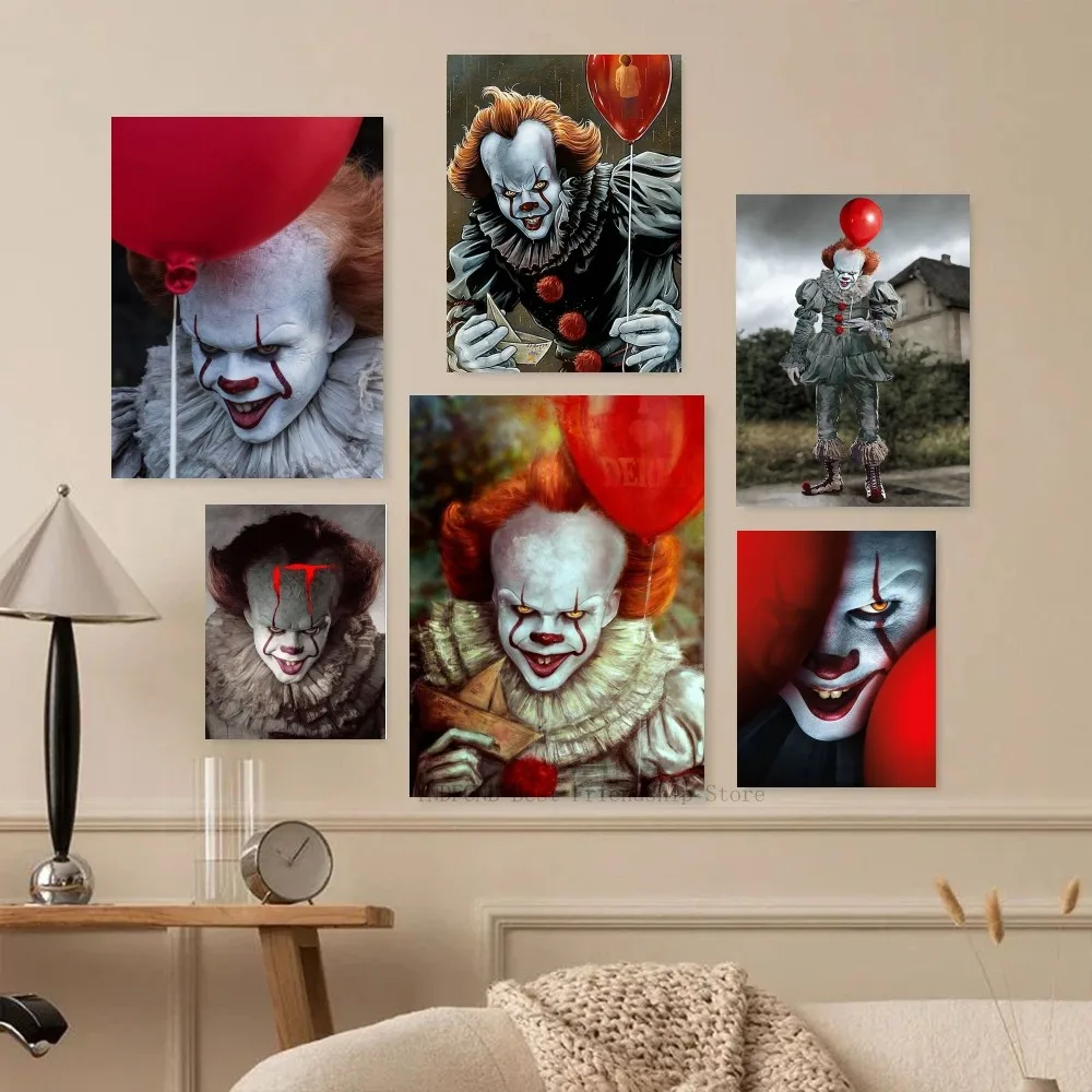 1pc-Stephen-King-S-It-P-Pennywise-Self-adhesive-Art-Poster-Waterproof ...