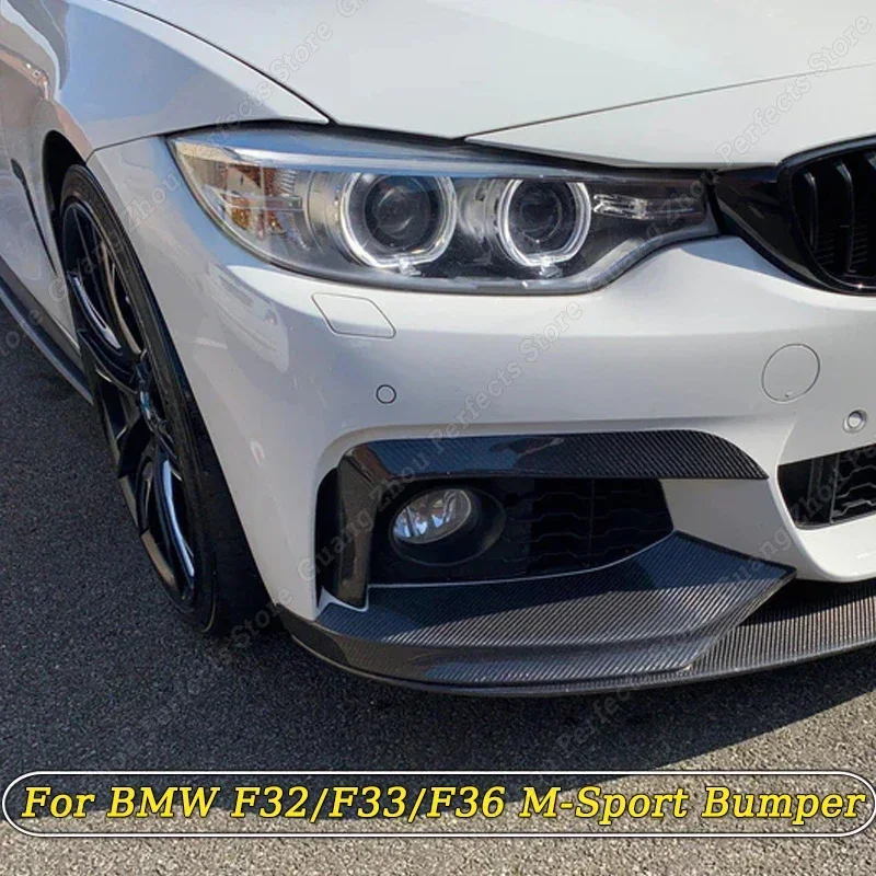 Front-Bumper-Upper-Trims-Splitters-Kit-Fog-Lamp-Cover-For-BMW-4-Series ...