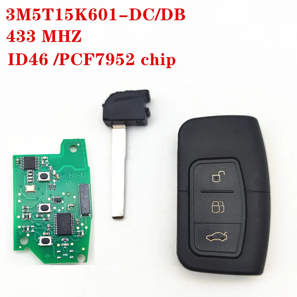 Keyless-Go-Smart-Car-Remote-Key-433mhz-id46-chip-for-Ford-C-Max-Focus ...