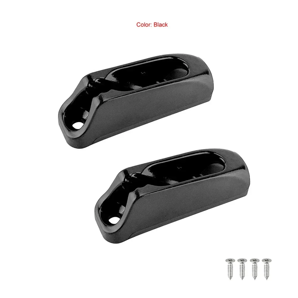 2pcs-Rope-Clamps-44x13x15mm-Nylon-Black-For-Tensioning-Boat-Marine ...