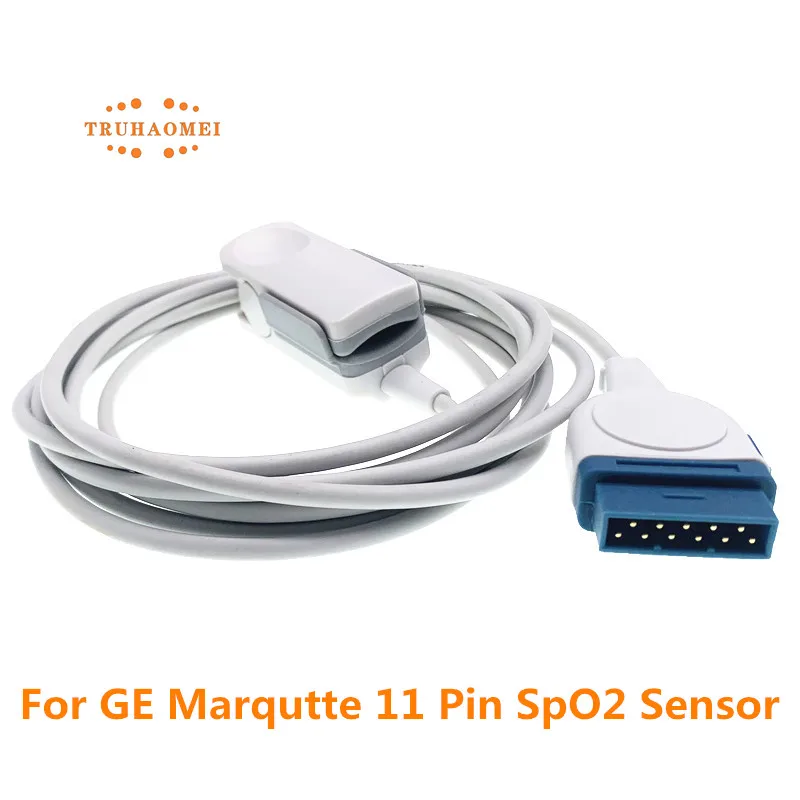 Reusable-11-Pin-SpO2-Sensor-For-GE-Marqutte-Dash-3000-4000-Solar-8000 ...