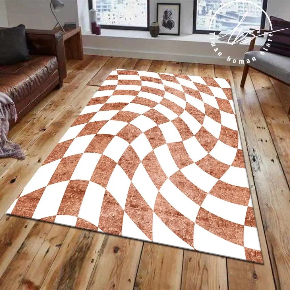 Nordic Modern Living Room Carpet | Carpet Living Room Coffee Table ...