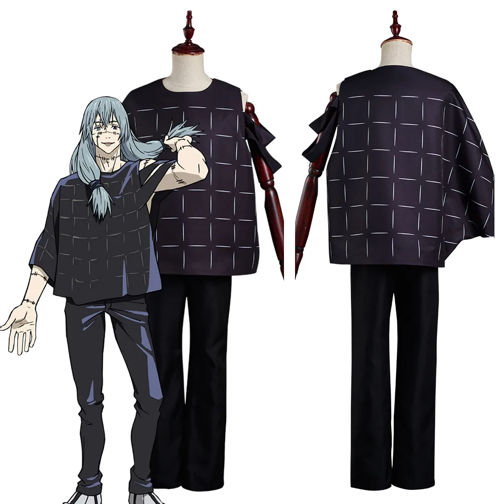 Anime Jujutsu Kaisen Mahito Cosplay Costume Short Sleeve Shirt Pants ...