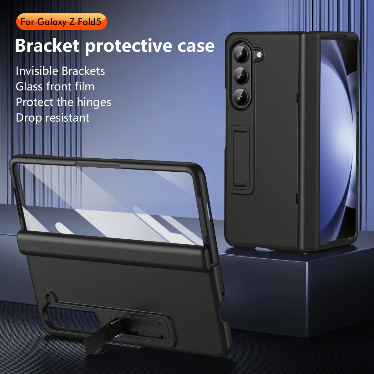 Spring-Hinge-Shift-Bracket-Phone-Case-For-Samsung-Galaxy-Z-Fold-5-4-3 ...