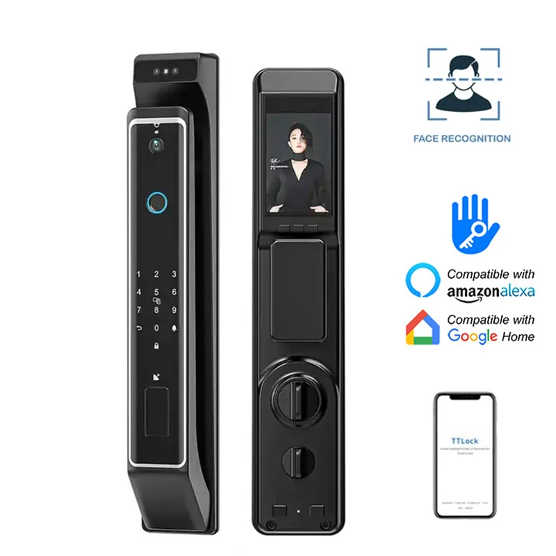 TTLock-Bluetooth-APP-3D-Face-Recognition-Smart-Fingerprint-Lock-RFID ...