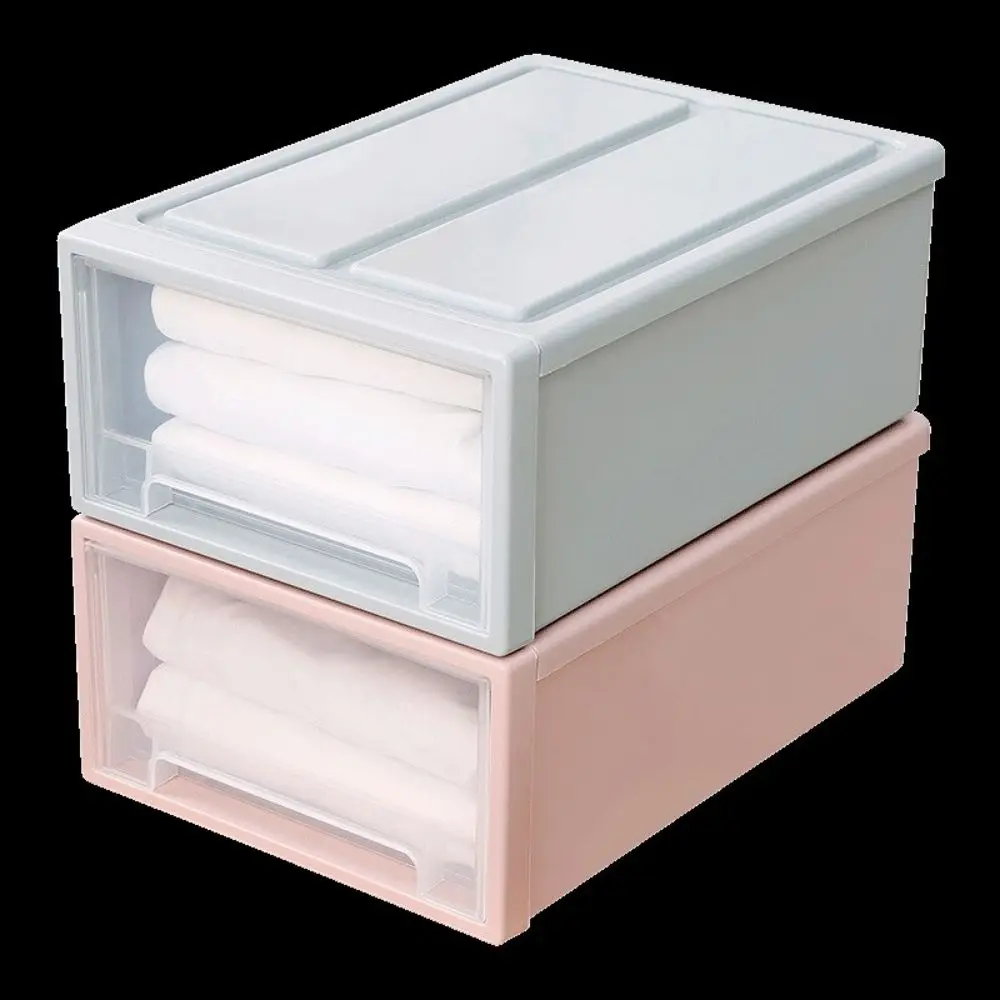 Drawer-Storage-Box-Wardrobe-Clothing-Storage-Box-Plastic-Transparent ...