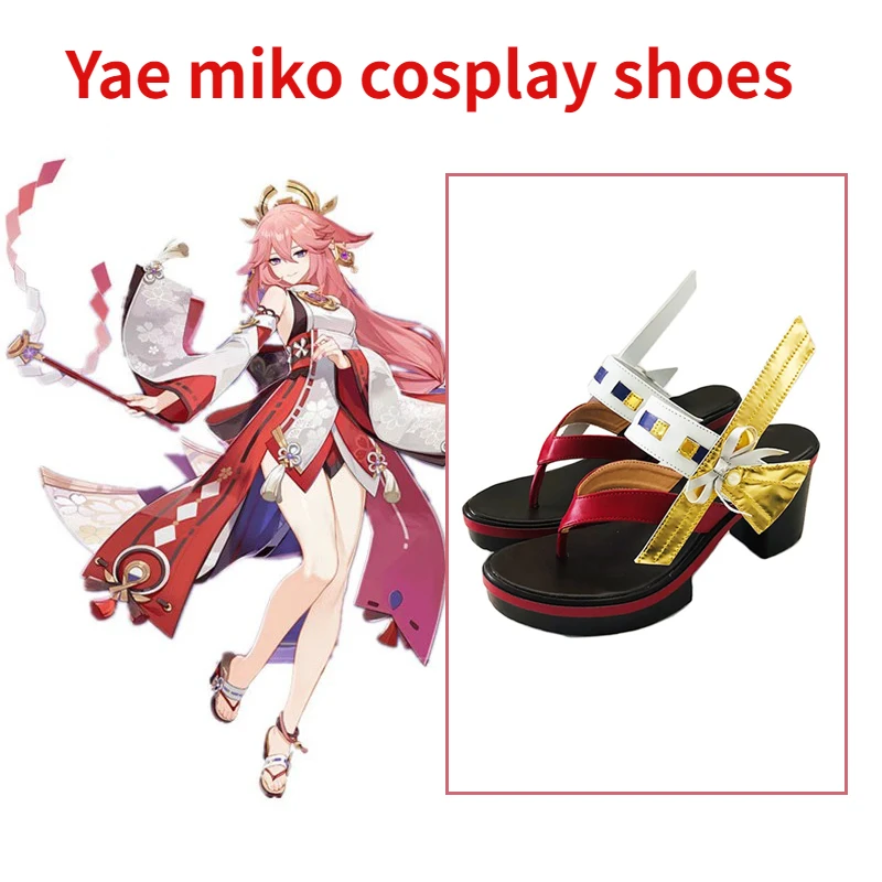 Genshin Impact Yae Miko Cosplay Shoes Popular Game Anime Character Yae ...
