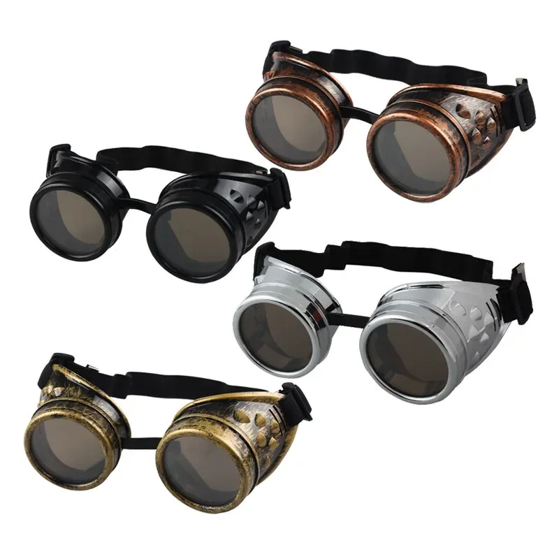 Gafas-de-motocicleta-Steampunk-de-Metal-pesado-gafas-de-conductor-de ...