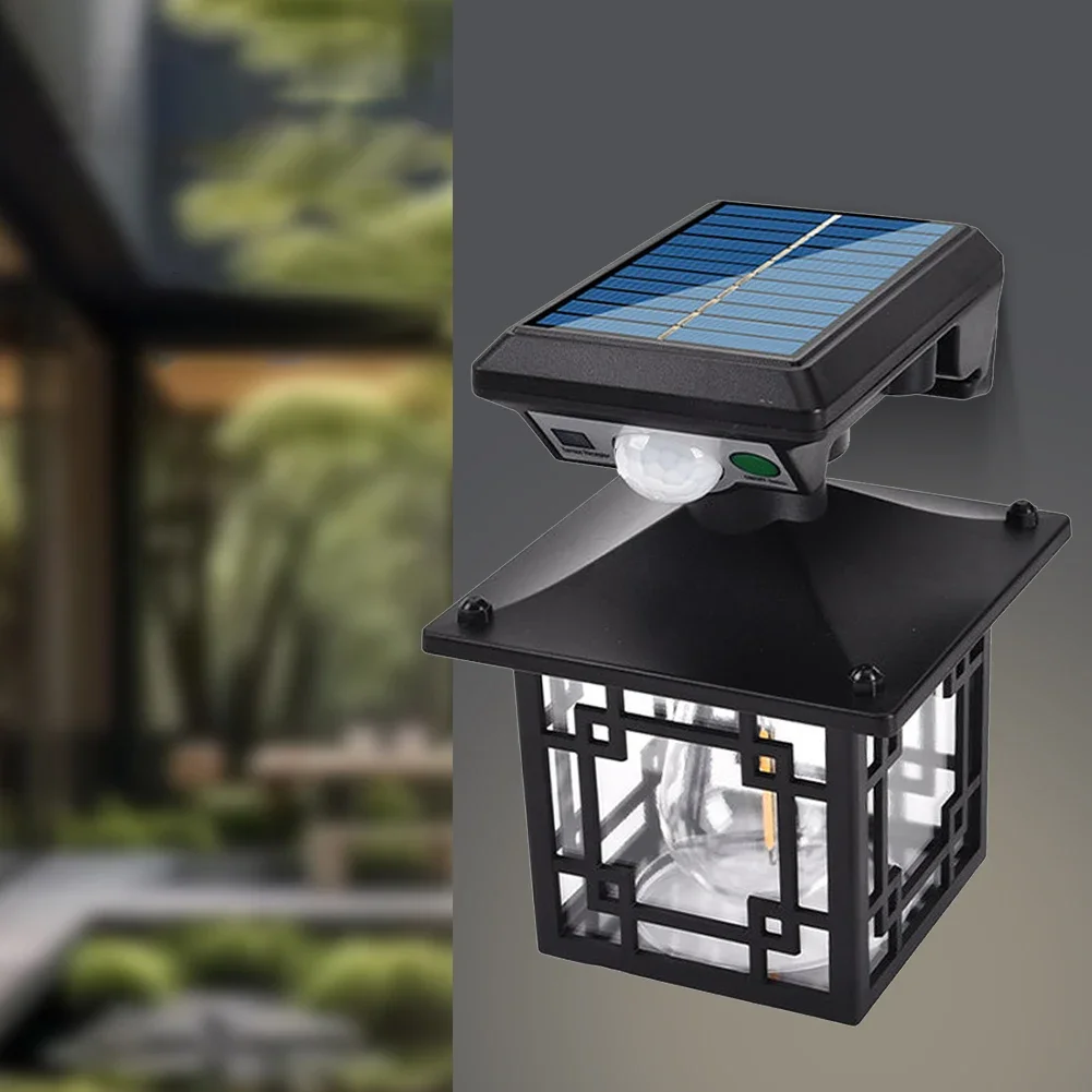 Motion-Sensor-Garden-Security-Wall-Light-Waterproof-LED-Outdoor-Solar ...