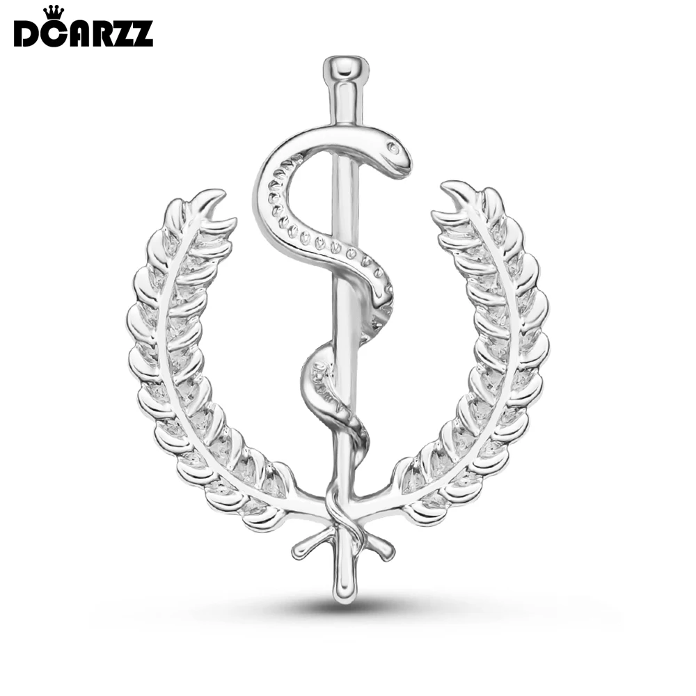 DCARZZ-Medical-Snake-Caduceus-Medal-Brooch-Pin-Doctor-Nurse-Lapel-Backpack-Badge-Jewelry ...