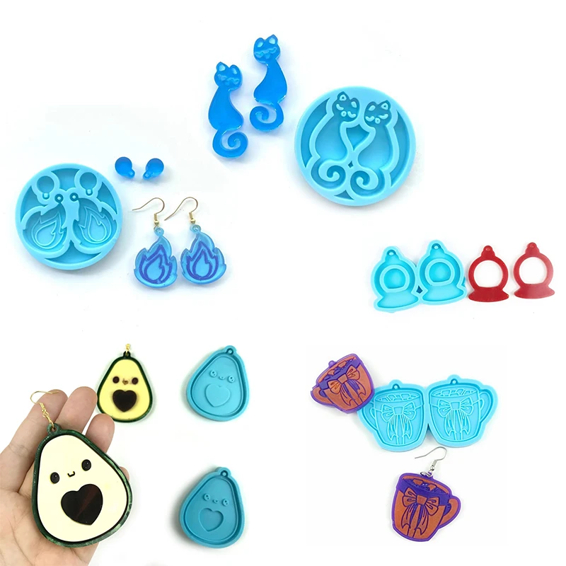 Earrings-Epoxy-Resin-Mold-Funny-Originality-Jewelry-Pendant-Ear-Drop ...