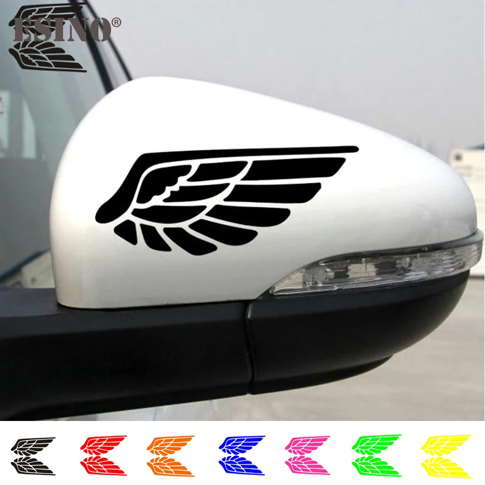 20 X Rear View Mirror Car Stickers Funny Wings Of The Angel Creative ...