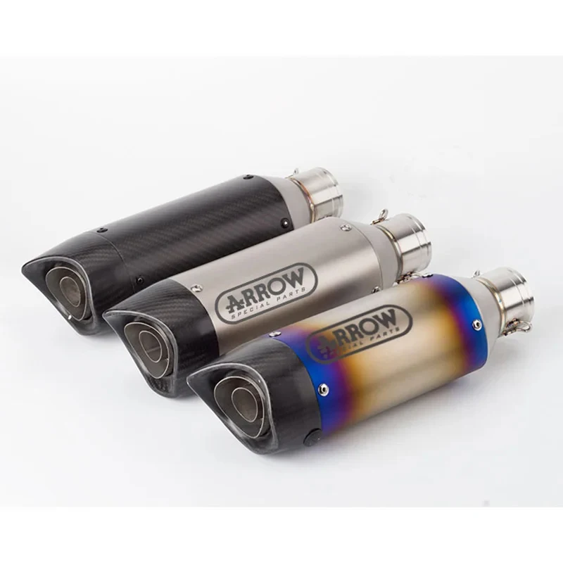 Universal-51mm-Motorcycle-Arrow-Exhaust-Pipe-Carbon-Fiber-Exhaust ...