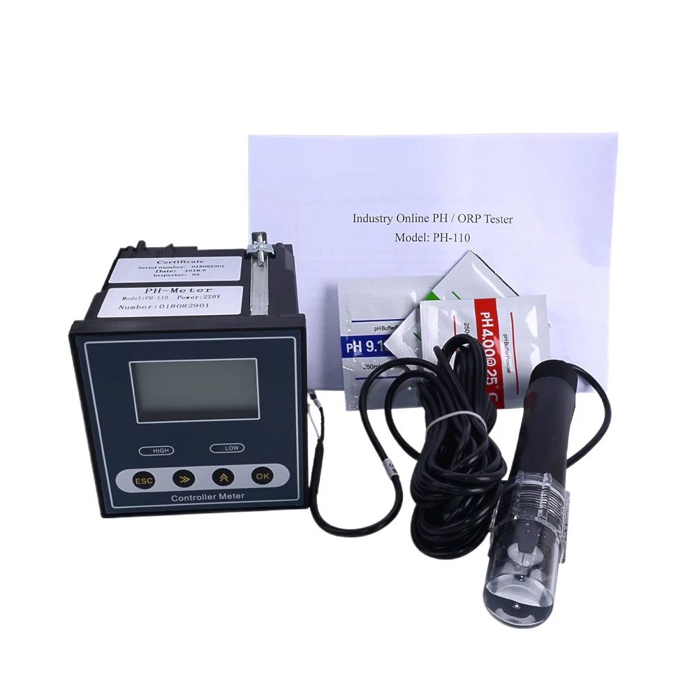 PH-110 Industrial PH Meter Acidity Meter ORP Meter Water Quality ...