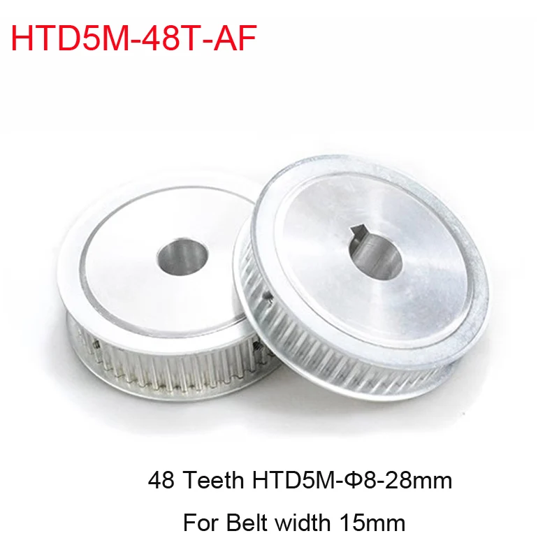 HTD-5M-48T-Timing-Pulley-48Teeth-Toothed-Belt-Pulleys-Bore-8-10-12-14 ...
