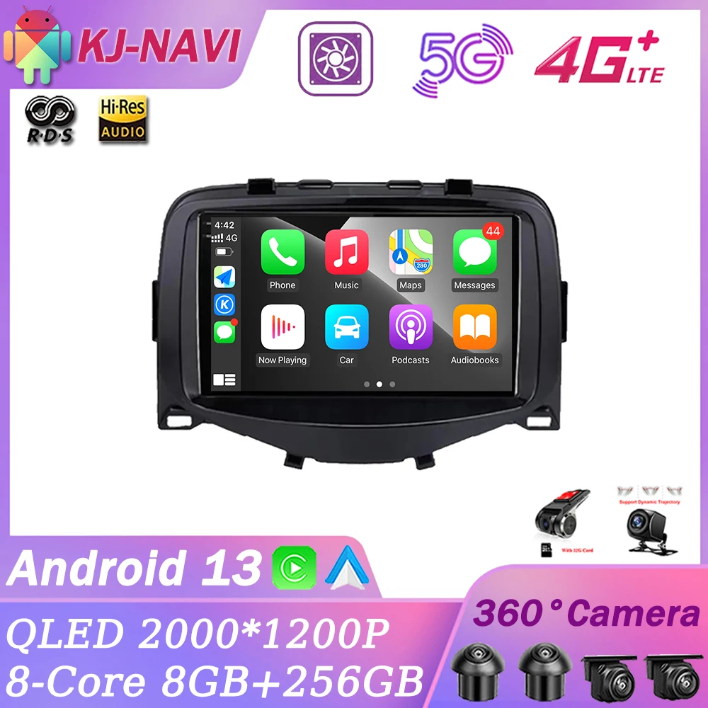 7-Android-13-Car-Radio-for-Toyota-Aygo-2016-2020-Multimedia-Player ...