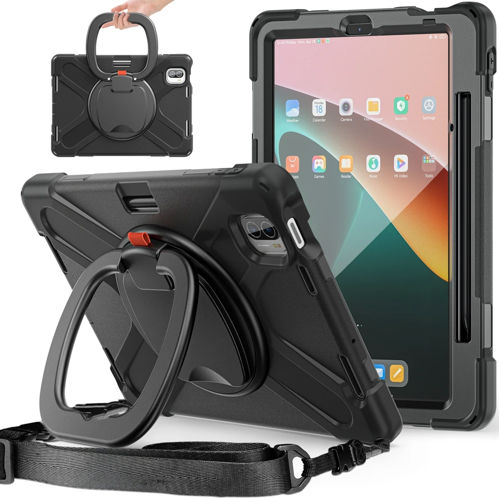 Shockproof-Kids-Safe-Silicon-PC-Pull-Ring-Stand-Shoulder-Strap-Tablet ...