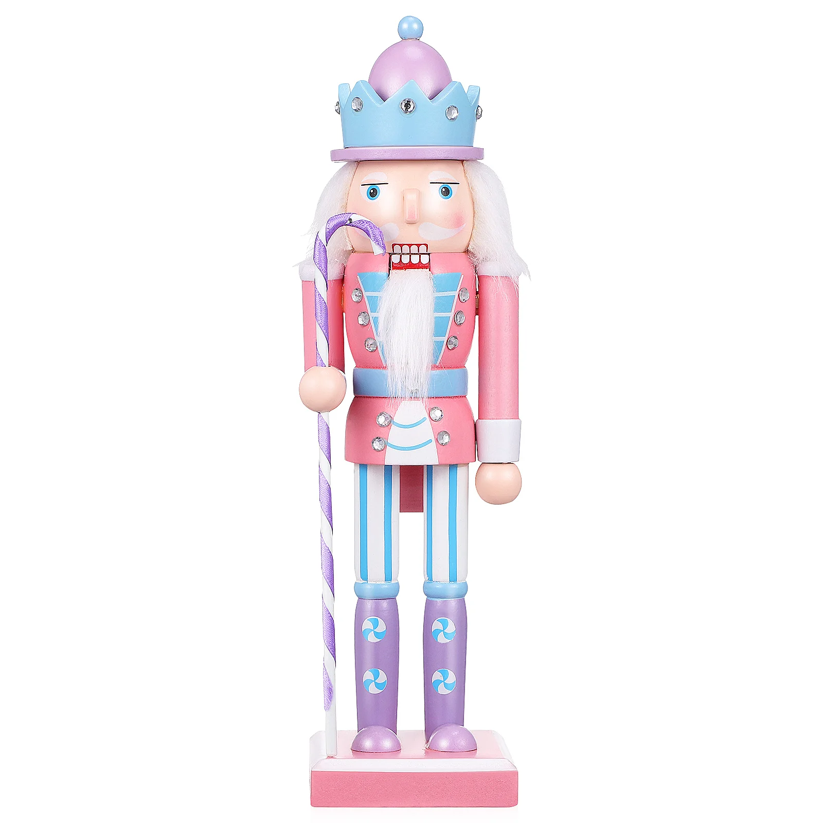 Pink-255cm-Christmas-Nutcracker-Decor-Desktop-Nutcrackers-Figure-Wooden ...