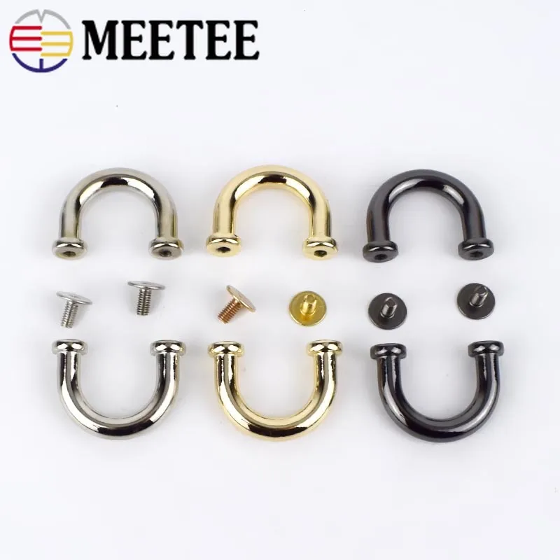 10/20pcs Meetee 16mm Metal Buckle U Rings For Handbag Connector Bag ...