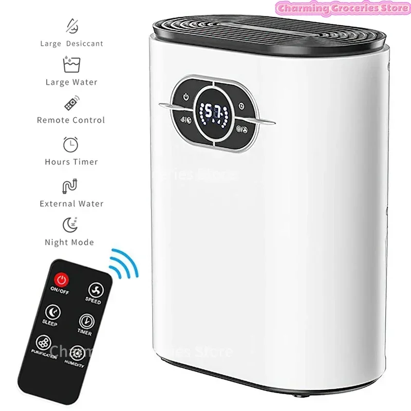 Air Dehumidifiers Touch Screen Remote Control Mini Bathroom Air Dryer ...