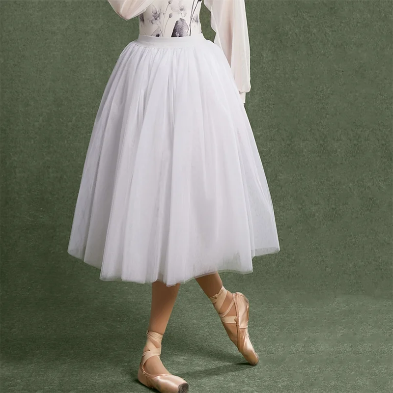Tutús de Ballet de 4 capas para adultos, malla gruesa tutú de encaje de ...
