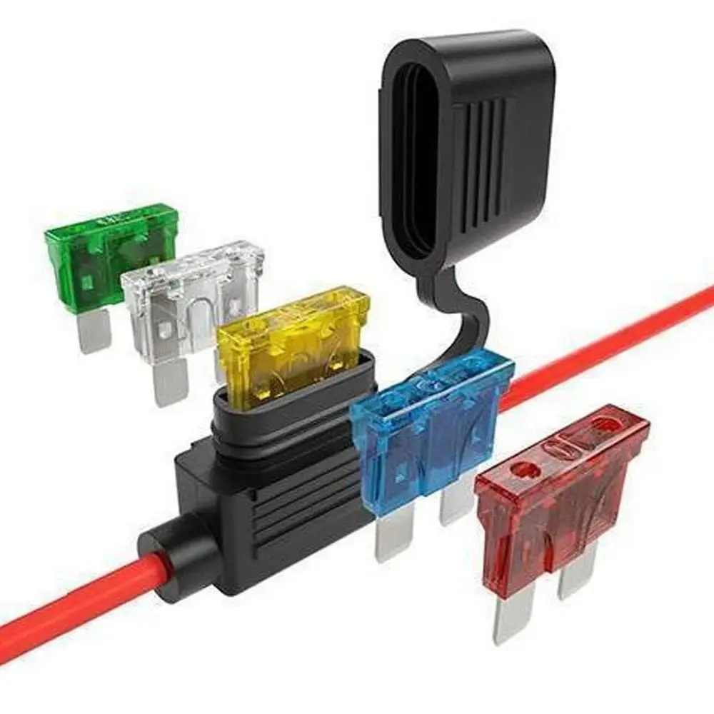 Waterproof 12V 24V 32V Mini Small Medium Auto Fuse Holder 18/16AWG Car ...