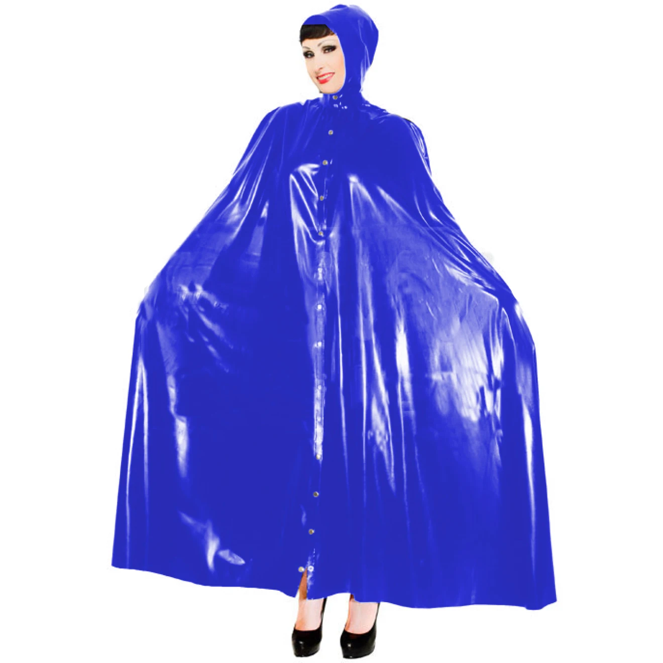 Sexy-Wetlook-PVC-Long-Capes-with-Hood-Women-Ponchos-Faux-Latex-Robe ...