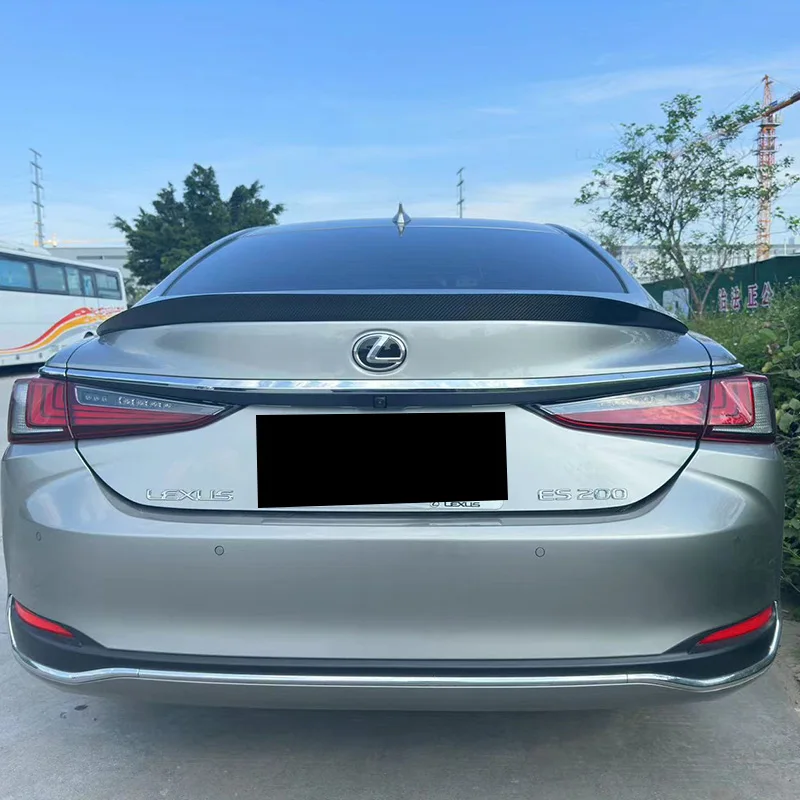 For Lexus ES Spoiler 2018 2020-2023 ES200 ES260 ES300h FRP/Real Carbon Fiber Rear Spoiler ES Car ...