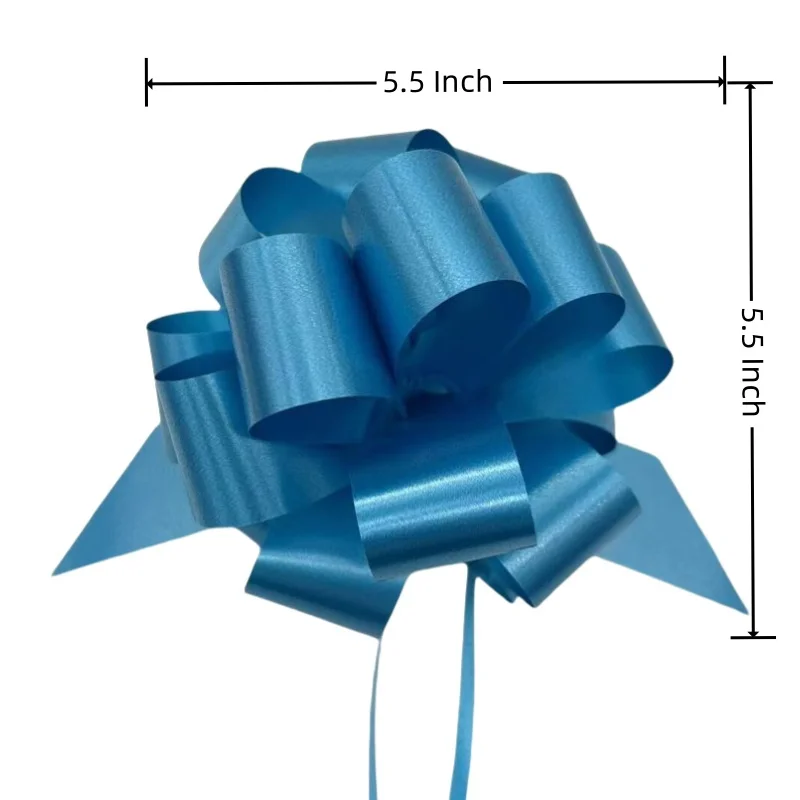 10PCS Pull Bow Large 5.5 Inch Gift Wrapping Pull String Bows with ...