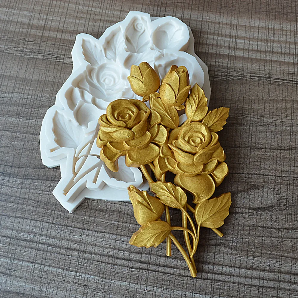 3D-Rose-Shape-Fondant-Bolo-Mold-Craft-Bolo-Art-Mold-Cozimento-de ...