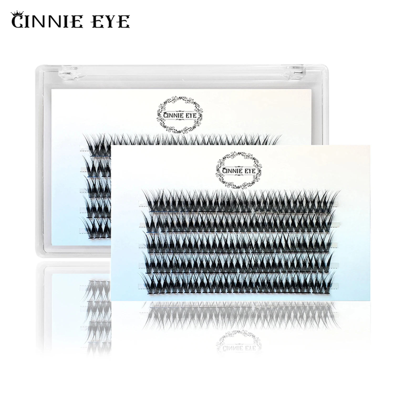 New-Mink-Dramatic-Clusters-Eyelash-Extension-Fluffy-Segmented-Lashes ...