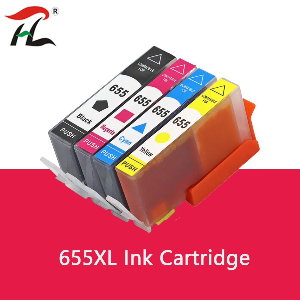 655 Ink Cartridge For HP 655 XL 655XL For HP Deskjet 3525 5525 4615 ...