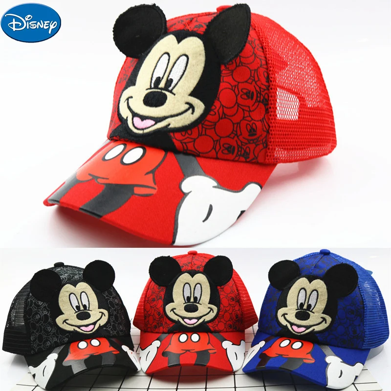 Disney-Mickey-Mouse-Baseball-Caps-Summer-Cartoon-Breathable-Mesh-Cap ...