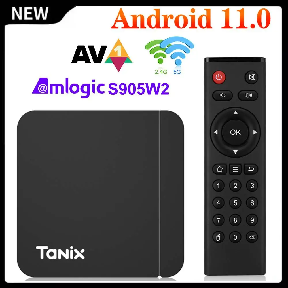 Smart-TV-Box-Android-11-Tanix-W2-Amlogic-S905W2-Android-11-0-Media ...