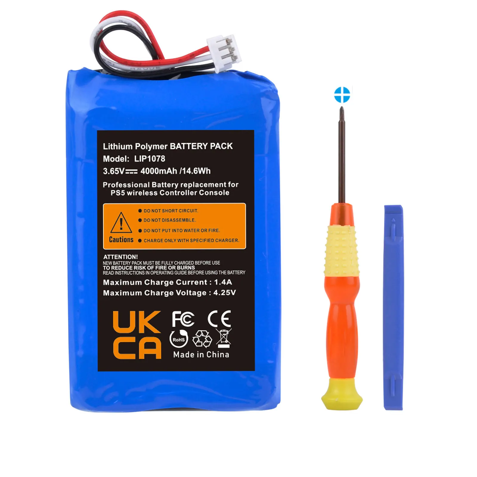 1pcs 4000mah Lithium Ps5 Battery For Sony Ps5 Controller Dualsense Game ...